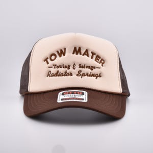 Tow Mater - Towing & Salvage Embroidered Trucker Hat - Otto Cap - Etsy