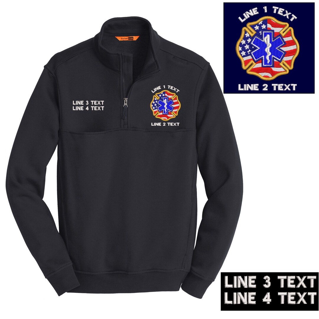 Fire Rescue Department Work Shirt - Custom Embroidery - Your Department ...