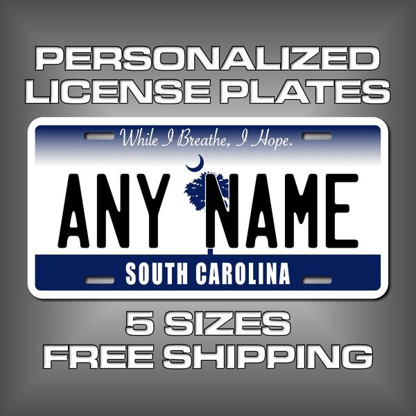 South Carolina License Plate - Etsy
