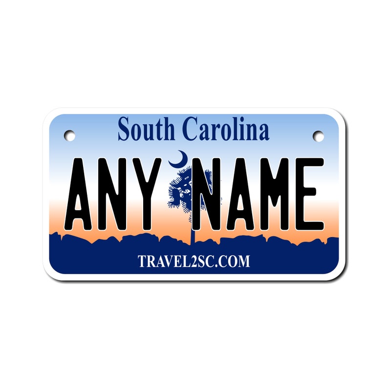 Personalized South Carolina Novelty License Plates Custom | Etsy