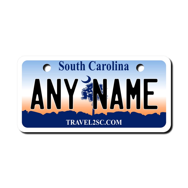 Personalized South Carolina Novelty License Plates Custom | Etsy