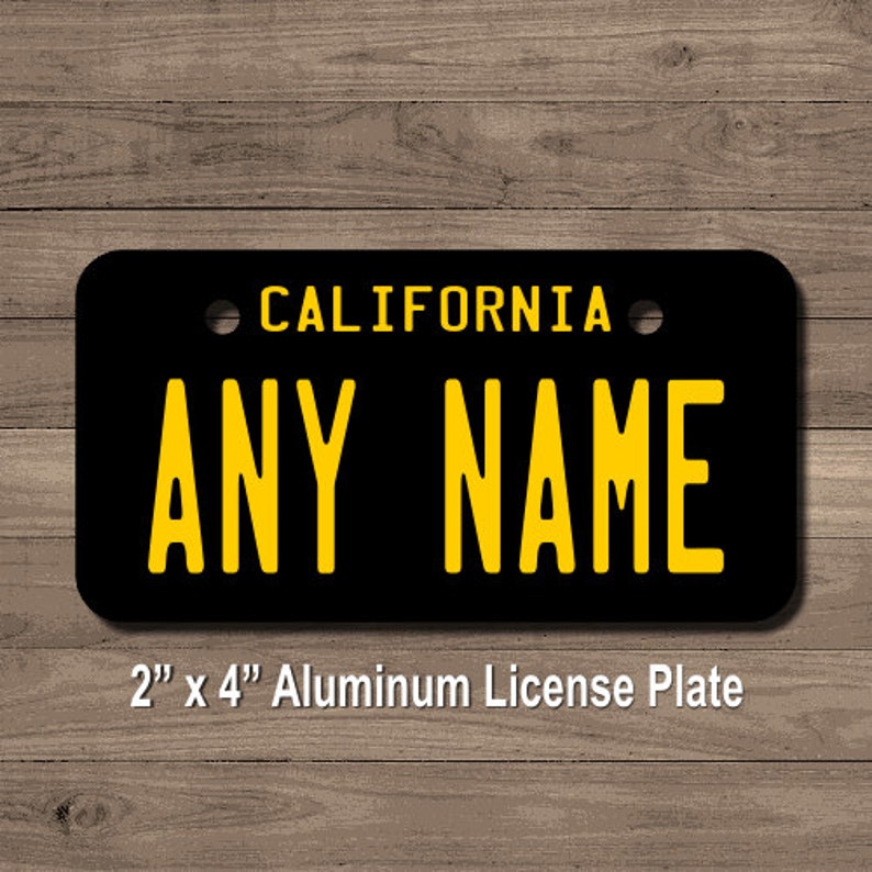Personalized California License Plates Any Name choose your | Etsy