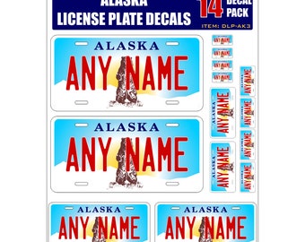 Personalized Arkansas License Plate Decals Stickers Version - Etsy