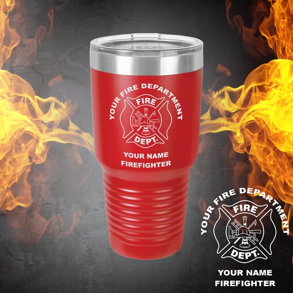 Fire Department Laser Engraved Insulated 30 Oz Tumbler Cup - Etsy