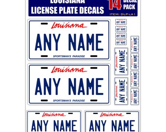 Personalized Arkansas License Plate Decals Stickers Version - Etsy