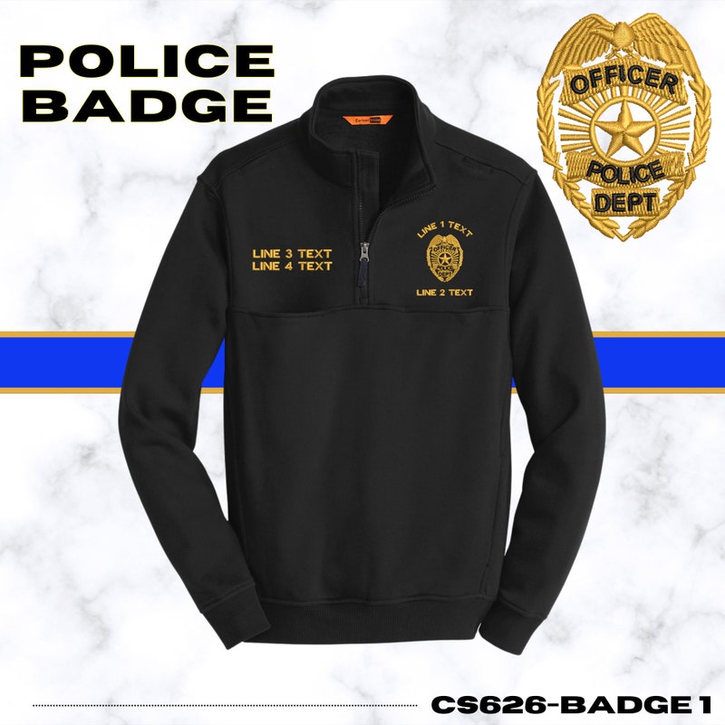 Police Sweater - Etsy