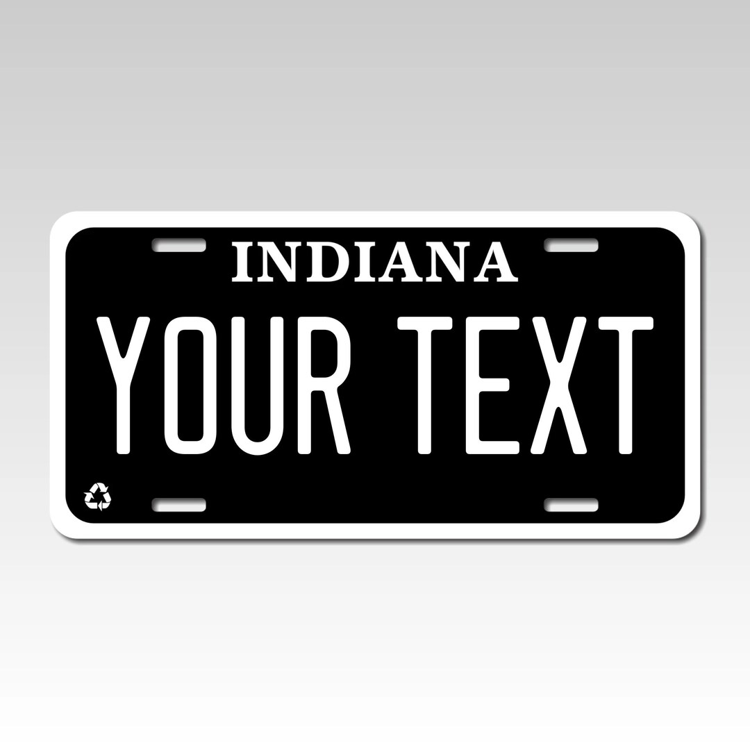 Personalized Indiana Souvenir License Plates - 5 Sizes for Toy Cars ...