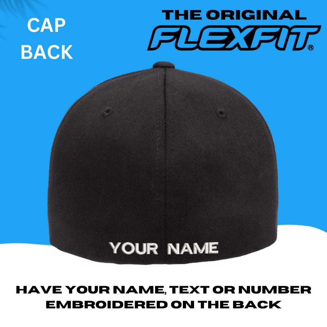 Add Name or Text to Back of Flexfit Cap - Hat Not Included - Must ...