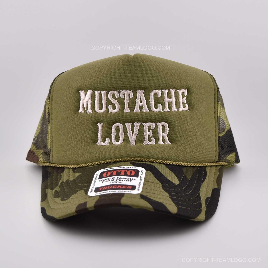 Mustache Lover Embroidered Trucker Hat - Etsy