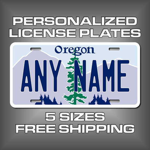 Personalized Oregon Novelty License Plates 5 Sizes for Toy | Etsy