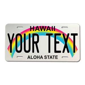 Personalized Hawaii Souvenir License Plates - 5 Sizes for Toy Cars ...