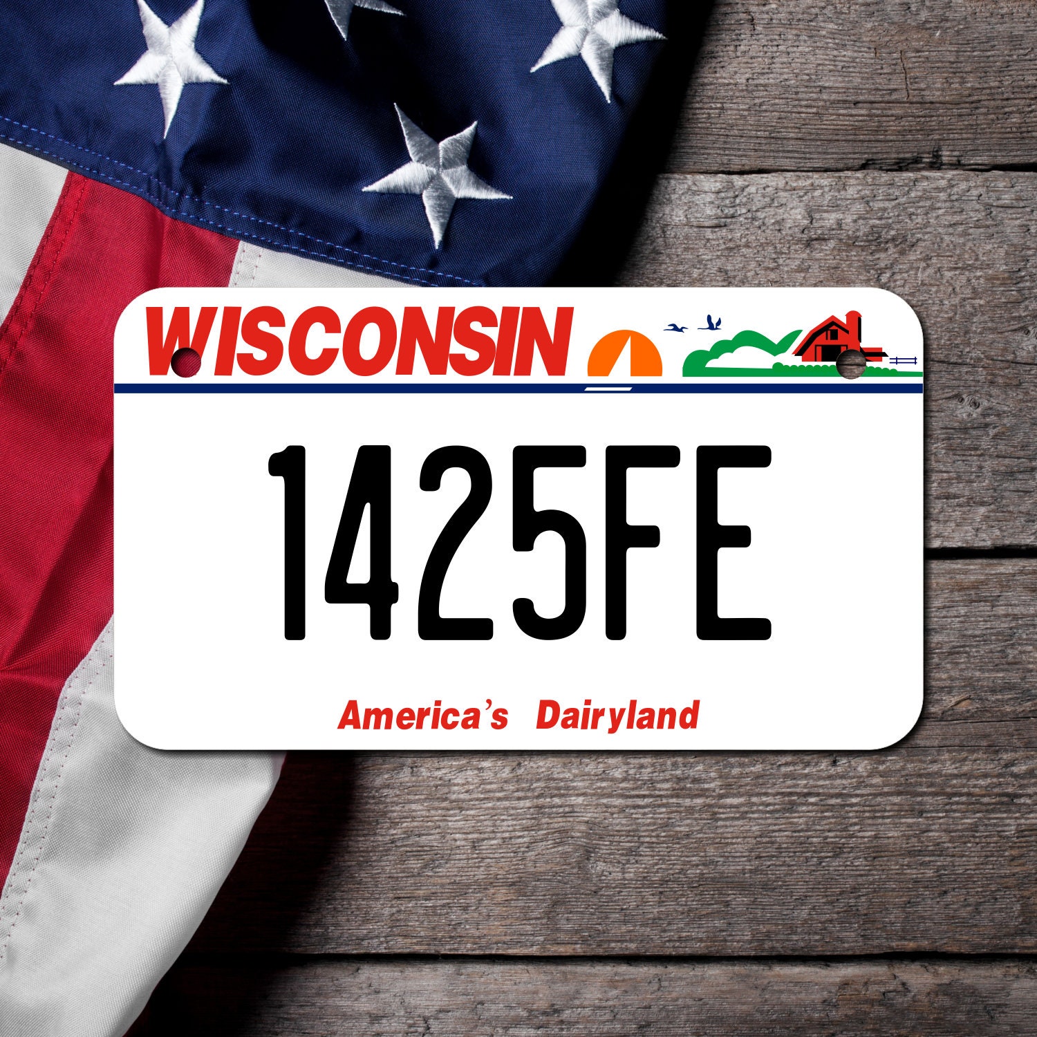 Personalized Wisconsin License Plate 4 X 7 - Etsy