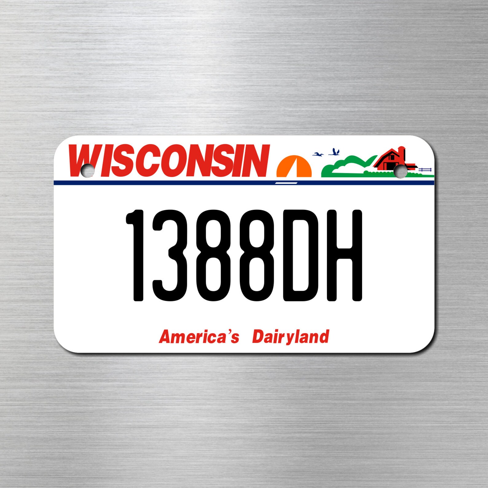 Personalized Wisconsin License Plate 4 X 7 - Etsy