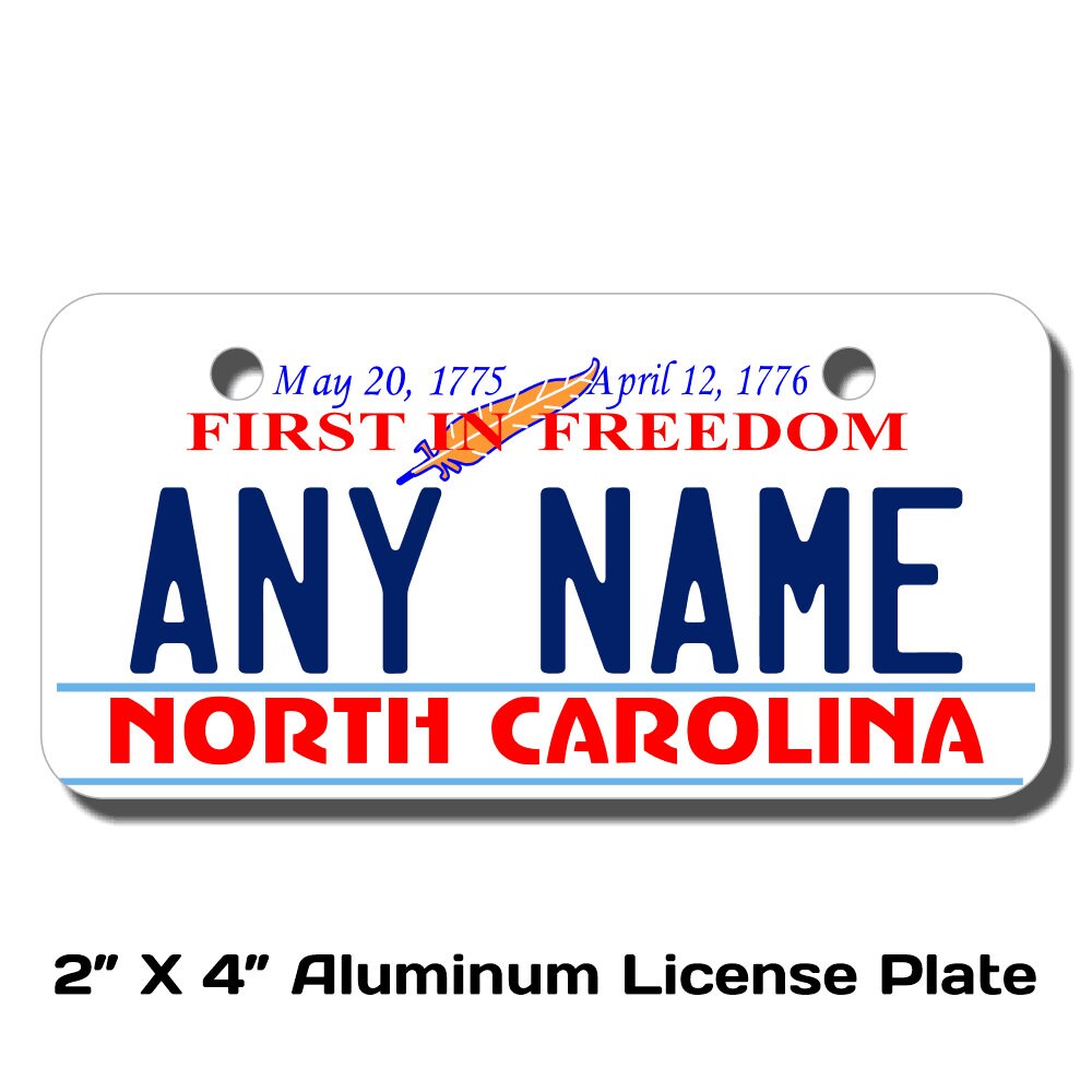 Personalized North Carolina Novelty License Plates 5 Sizes - Etsy
