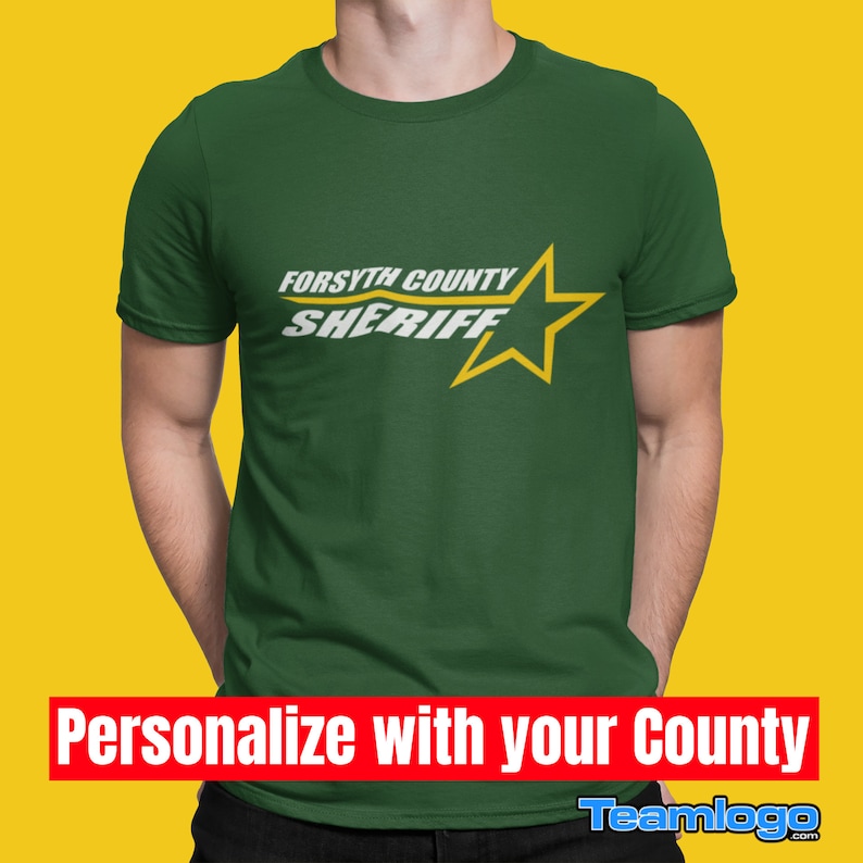 Personalized Sheriff T-shirt - Personalized With Your Department - Etsy