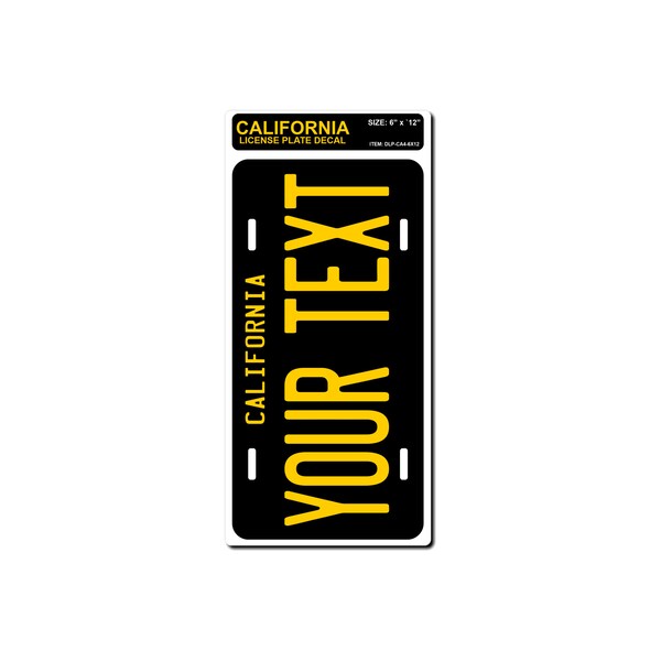 California License Plate Template - Etsy