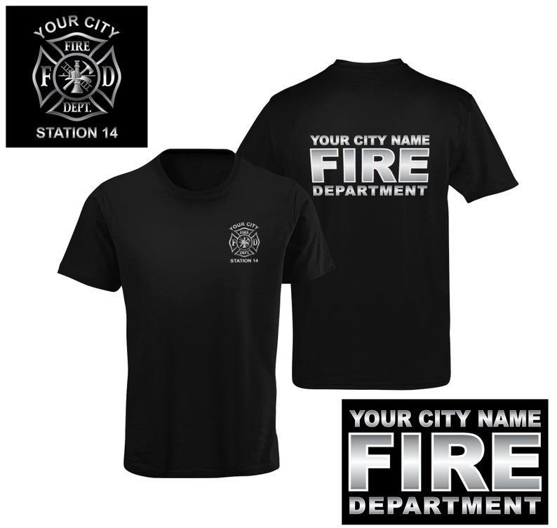 Personalized Fire Department T-shirt Your Department Made - Etsy