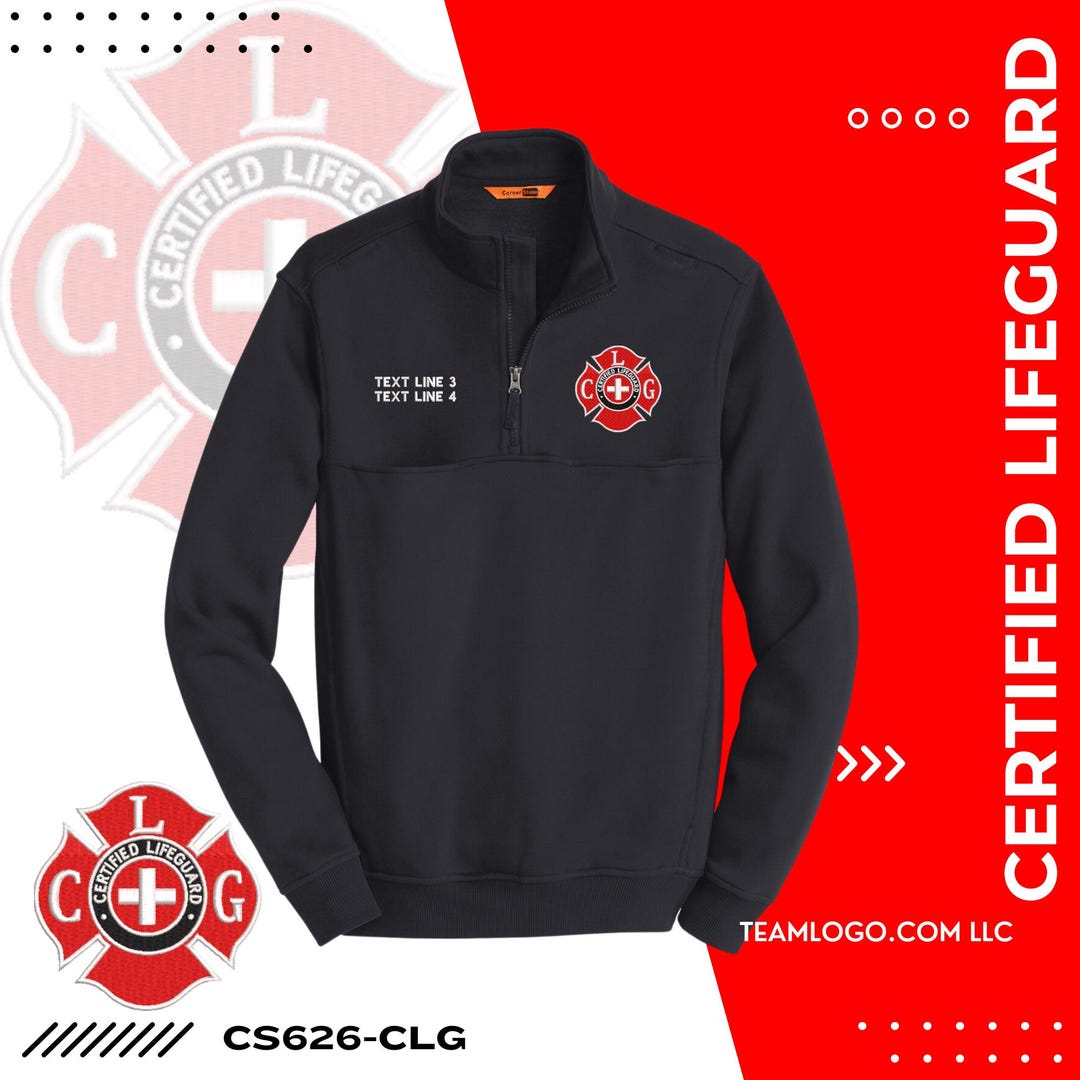 Certified Lifeguard Work Shirt - Custom Embroidery - Certified ...