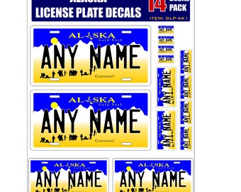 Personalized Arkansas License Plate Decals Stickers Version - Etsy
