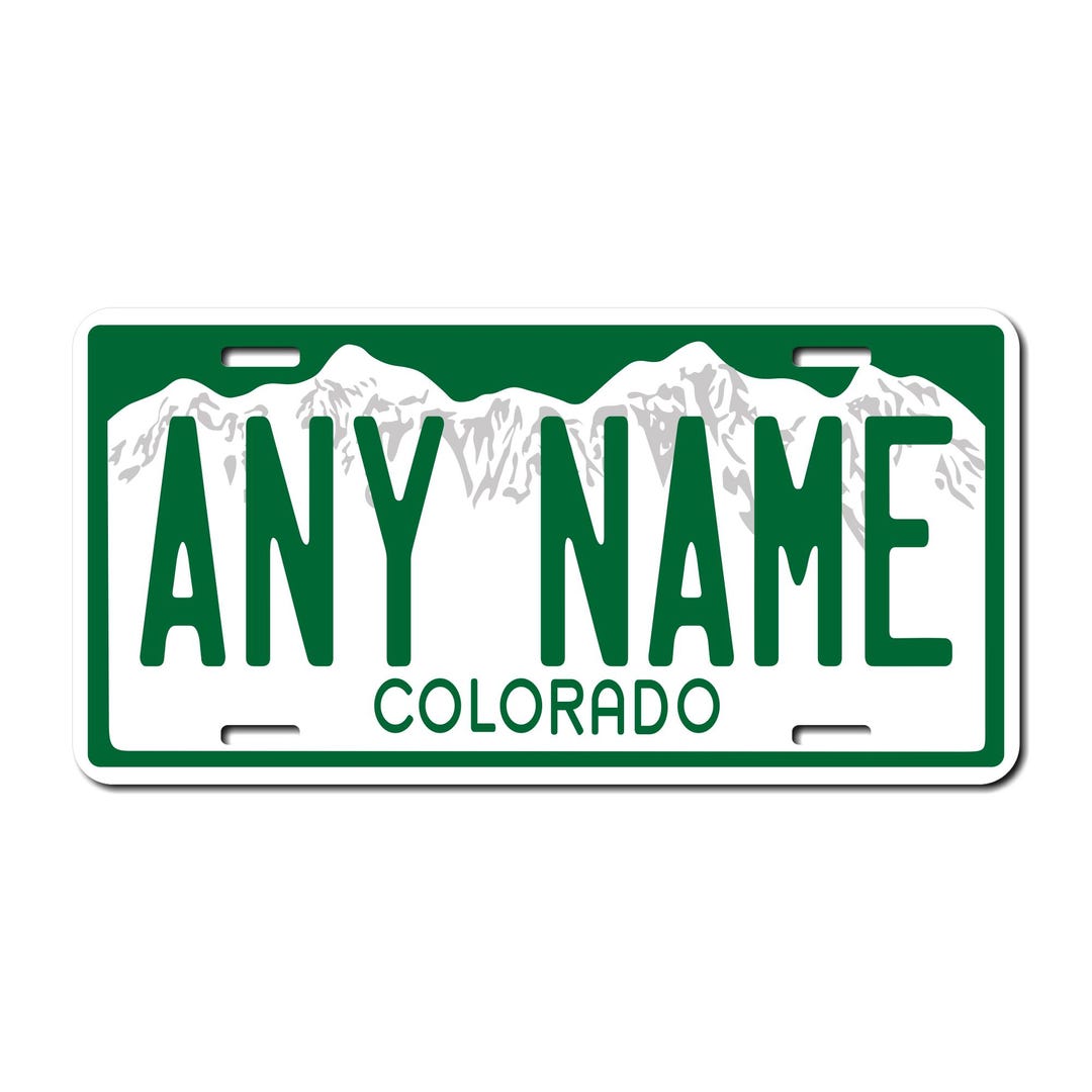 Personalized Colorado Souvenir License Plates - 5 Sizes for Toy Cars ...
