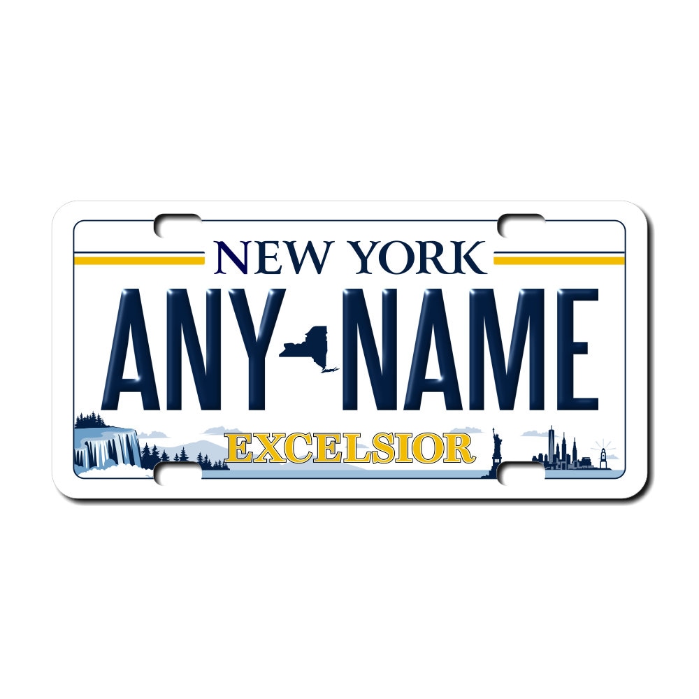 Personalized New York License Plate Any Name Choose Your - Etsy