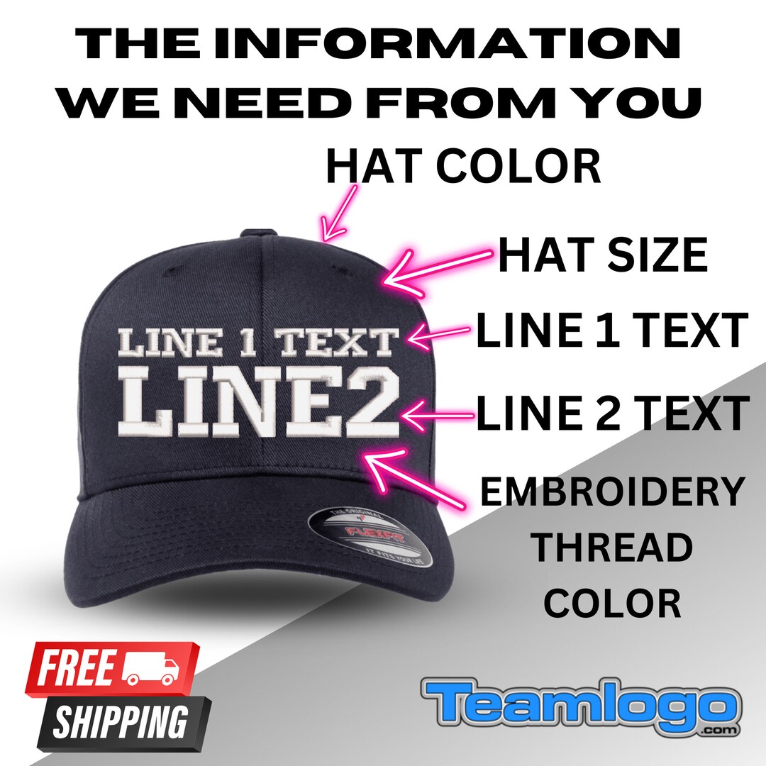 Police Custom Embroidered Flexfit Cap Hat Personalized With Your Department Name Free Shipping ...