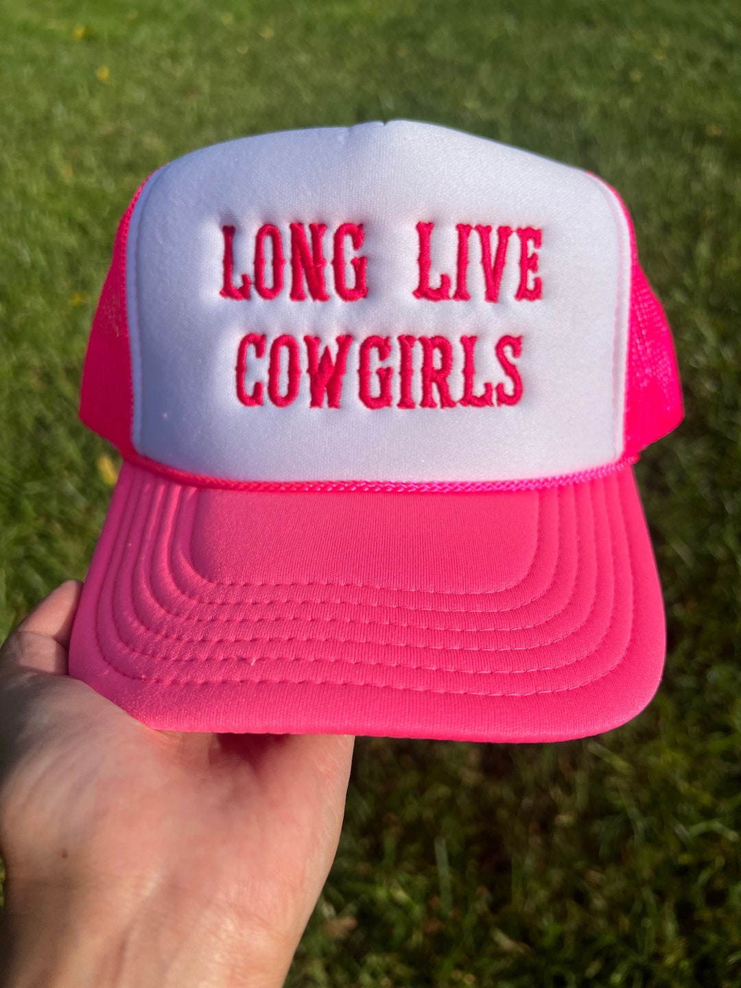 Long Live Cowgirls Embroidered Trucker Hat - Etsy
