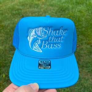 Shake That Bass Embroidered Retro Foam Trucker Cap - Etsy