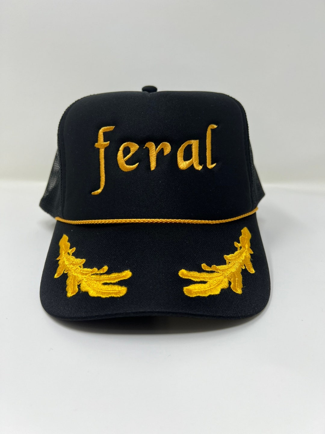 Feral Embroidered Trucker Hat - Etsy