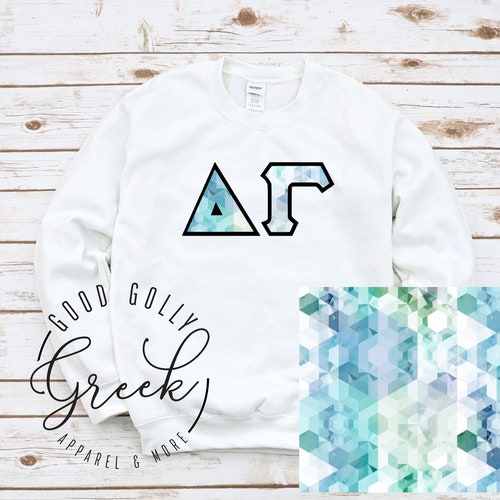 Ink Dream Greek Stitch Letters Sorority Apparel Fraternity - Etsy