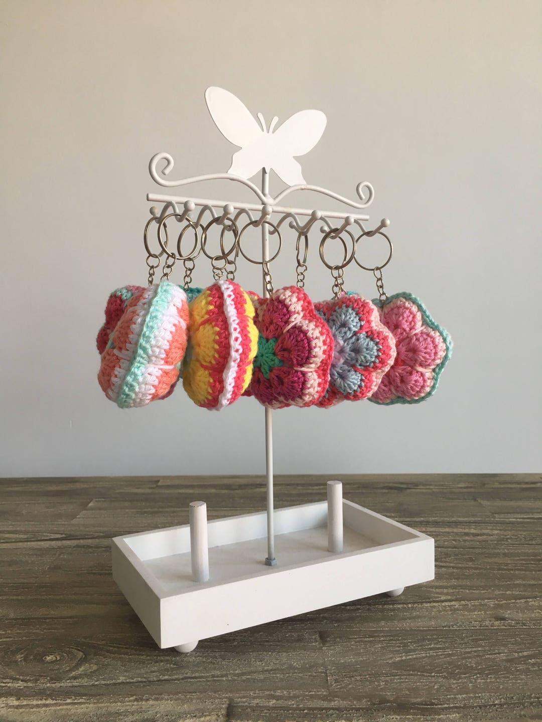 Flower Key Chain - Etsy