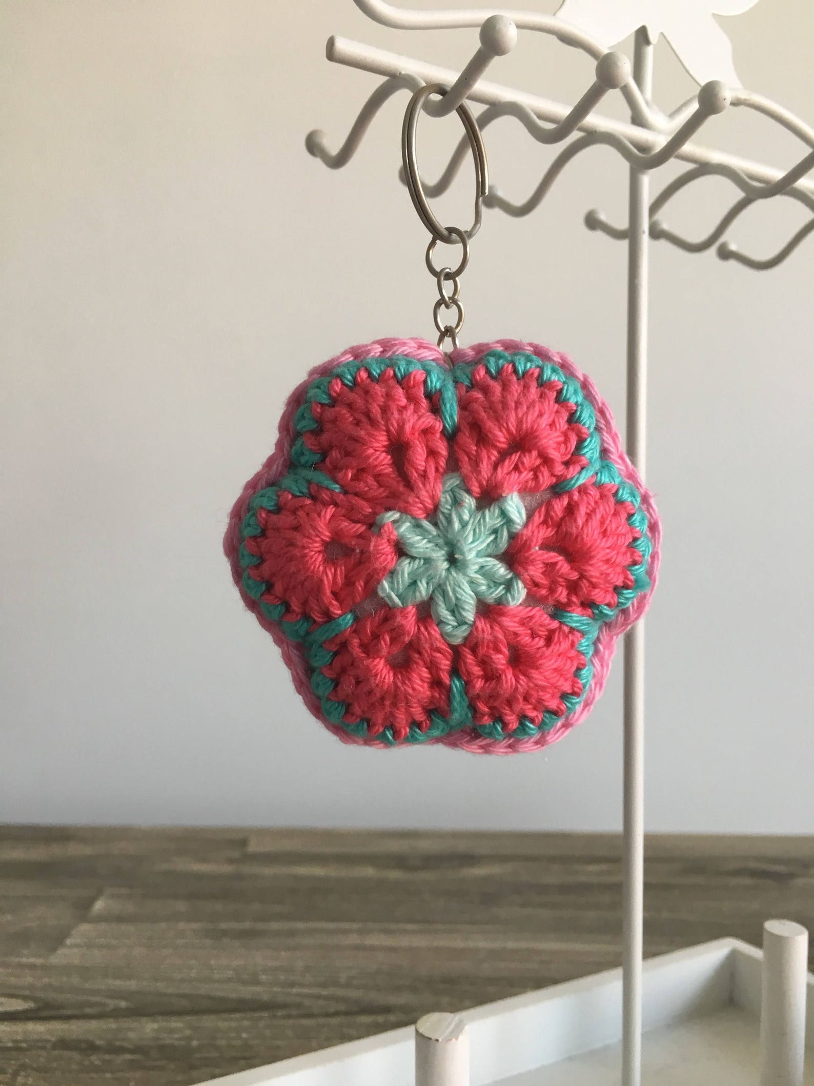 Flower Key Chain - Etsy UK