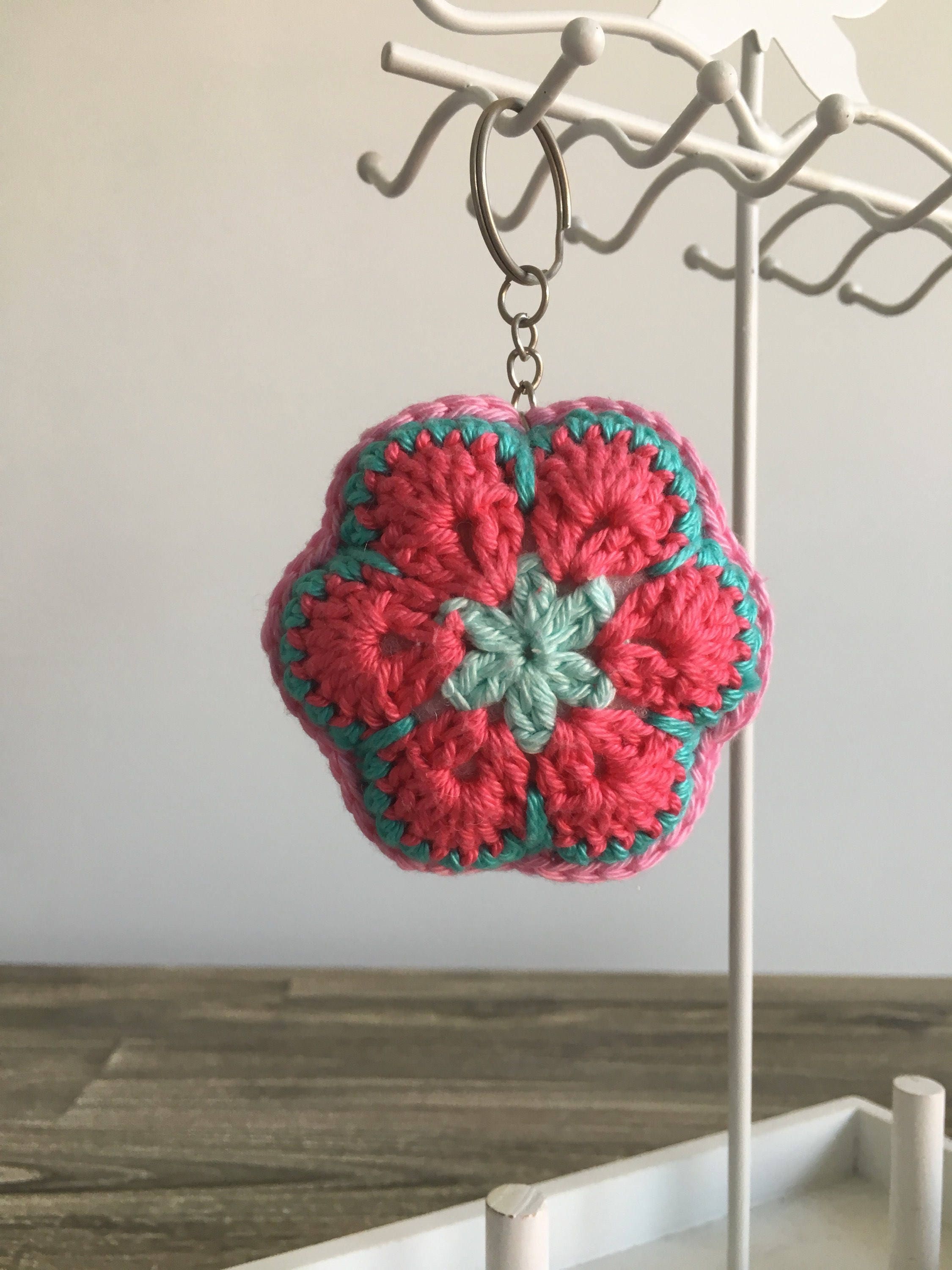 Flower Key Chain - Etsy UK