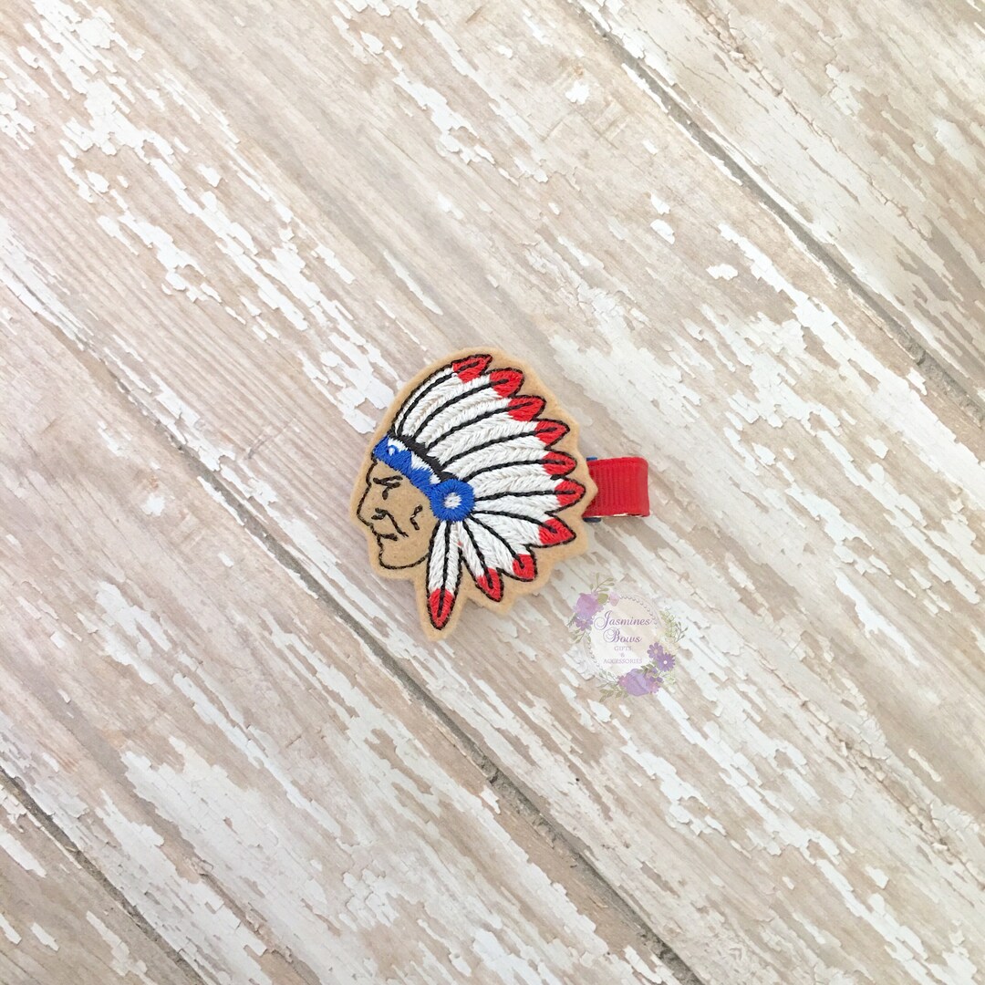 Indian Hair Clip Tribal Hair Clip Felt Hair Clips Toddler - Etsy.de
