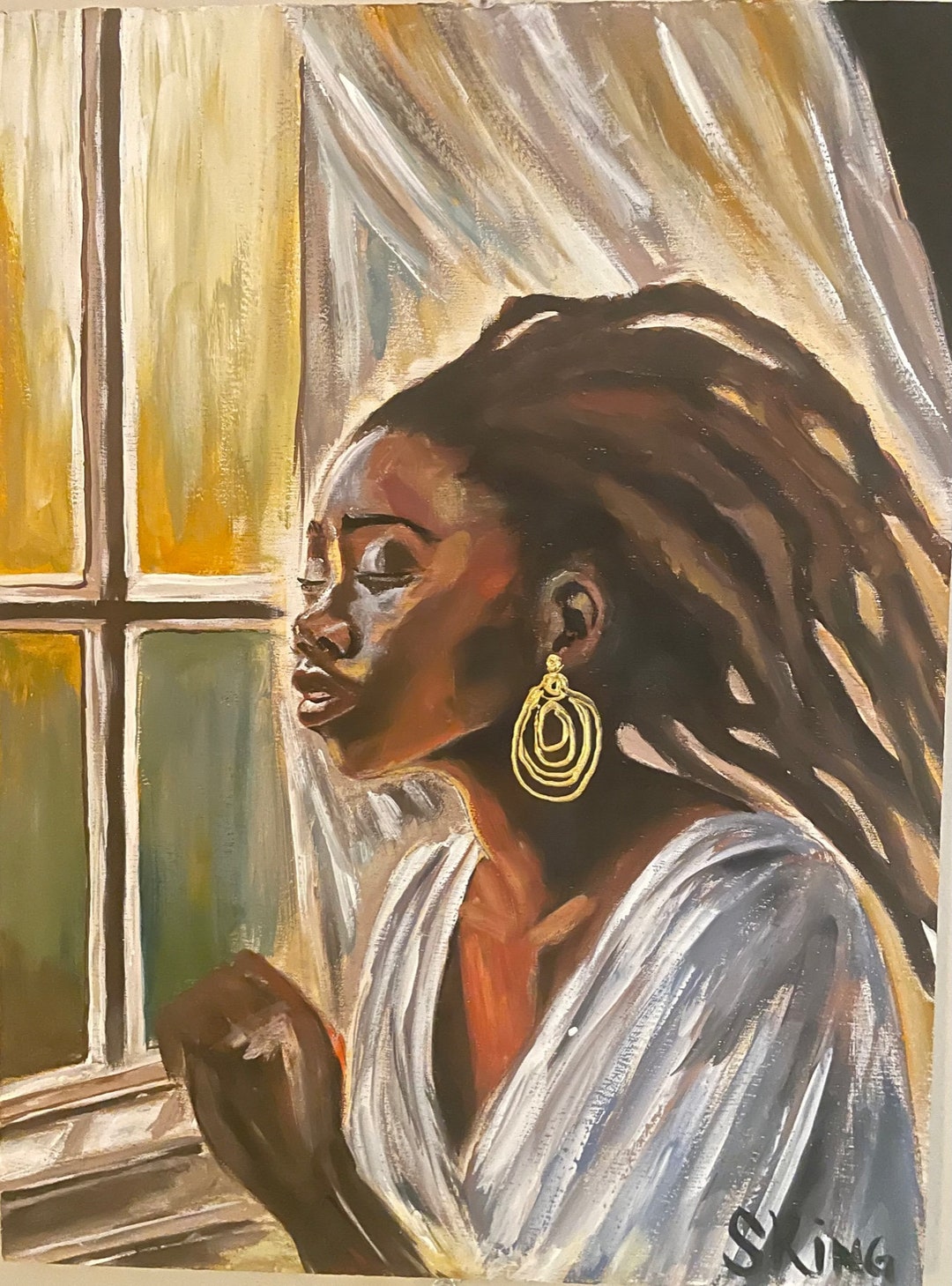 Do Not Disturb Original Artwork by Summer King, 12" X12" Artwork, Black ...