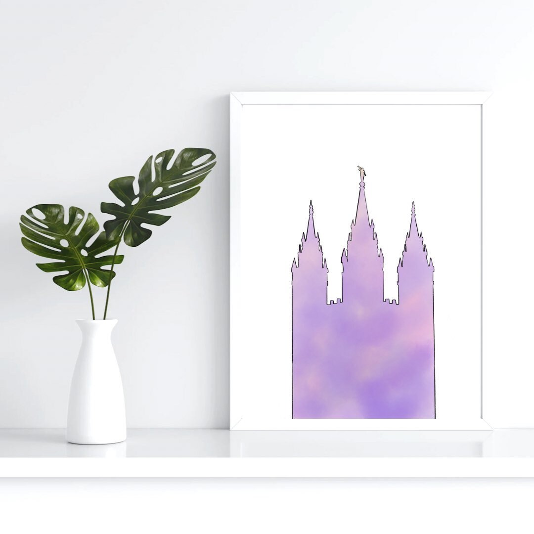 Modern Temple Art Relief Society Paint Night Young Women - Etsy
