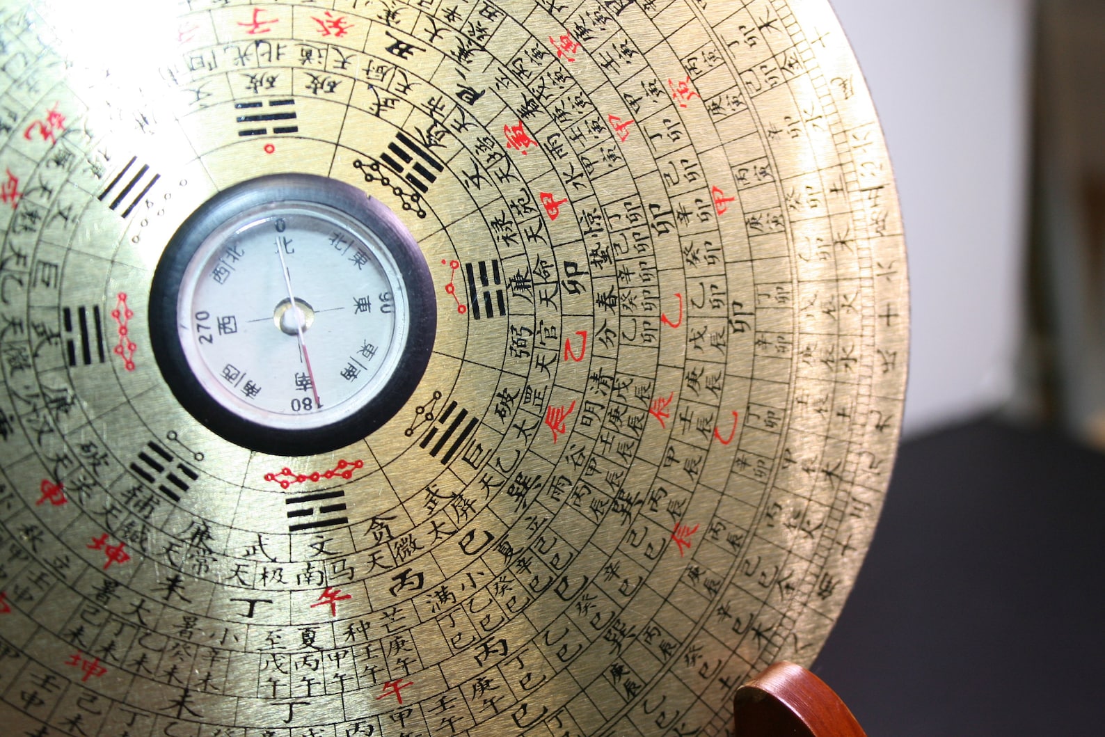 Vintage Chinese Compass Feng Shui Tool Desk Accessory Free Etsy