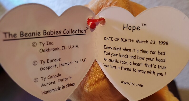 Hope Ty Beanie Baby (rare-retired) *mint - Etsy