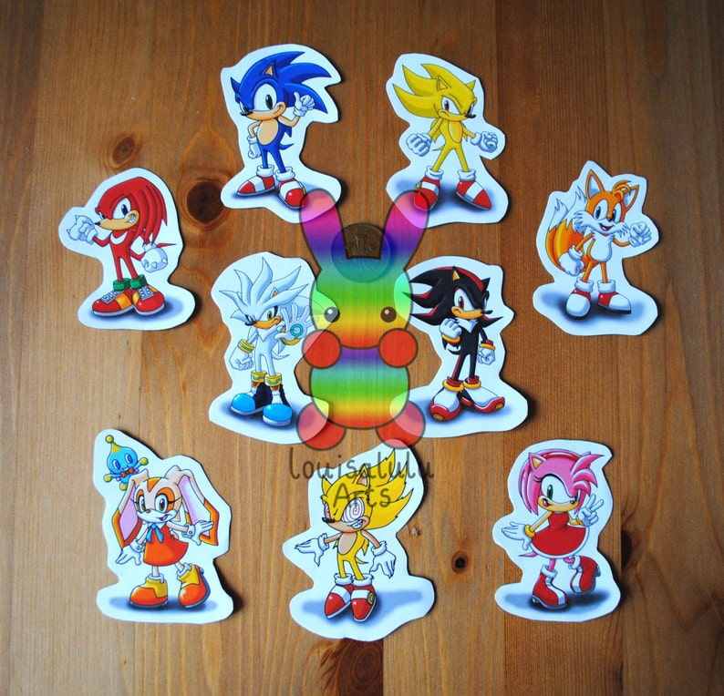 Sonic the Hedgehog Stickers - Etsy