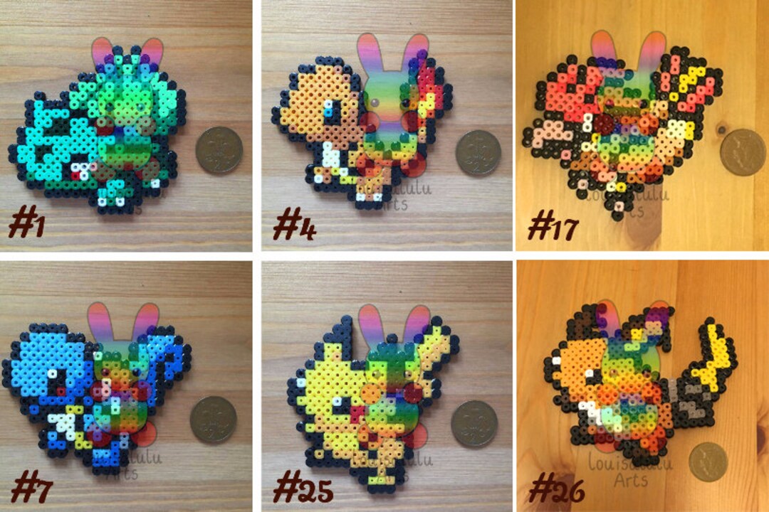 Pokemon Hama Bead Magnets - Etsy