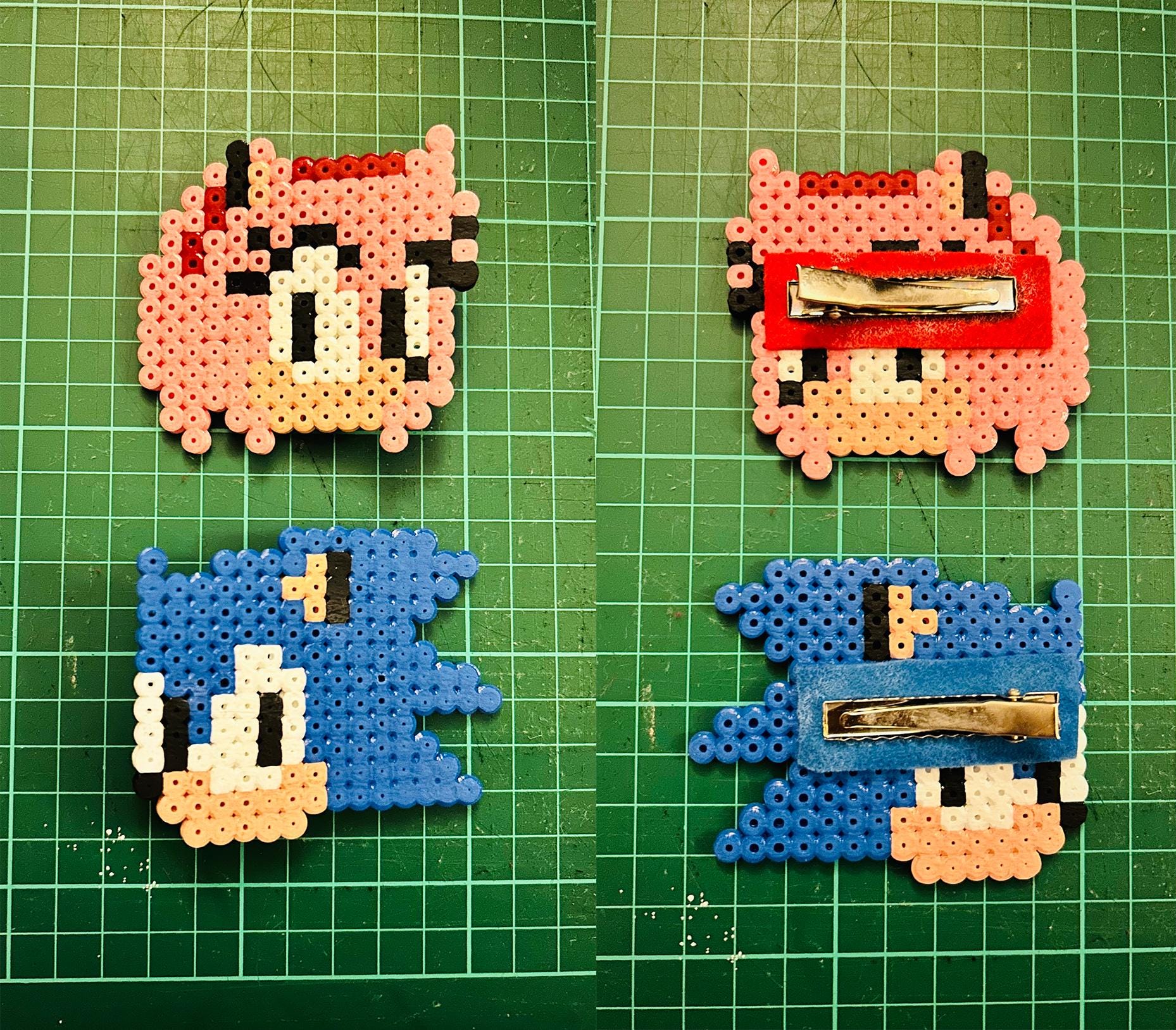 Sonic Pixel Head Magnets, Hair Clips & Keyrings - Etsy