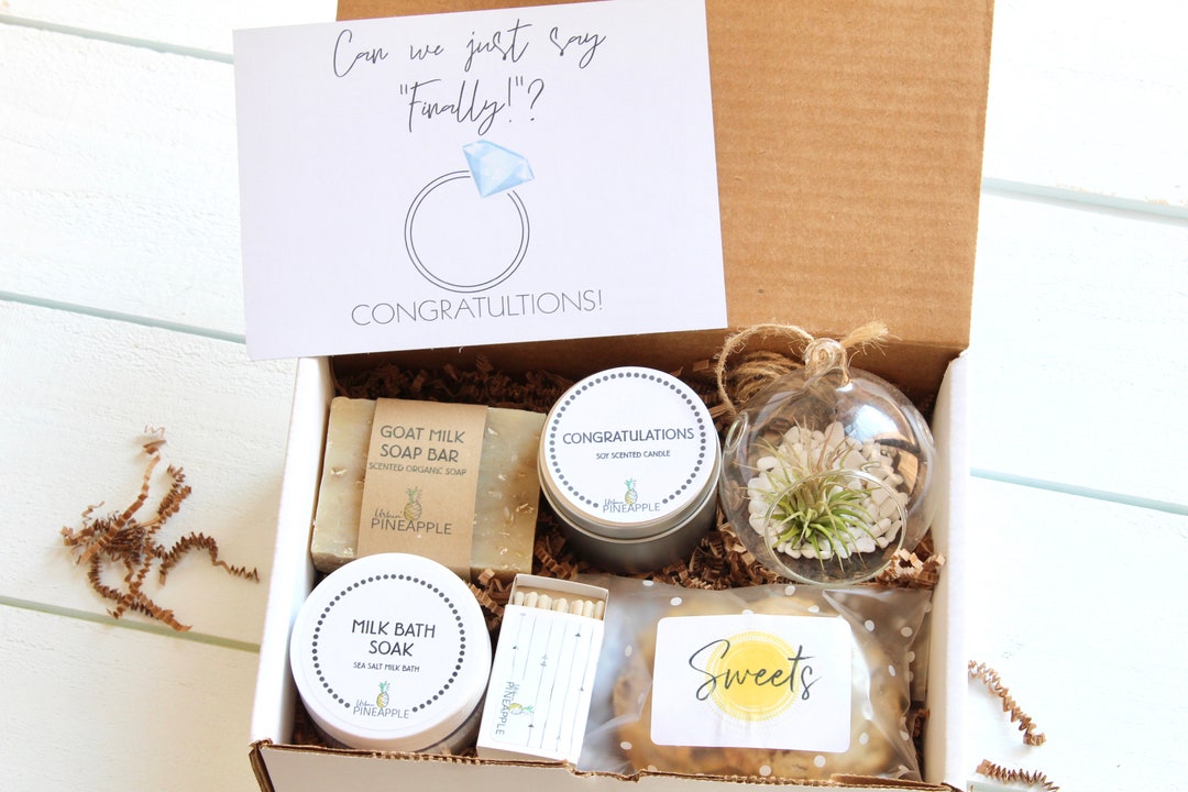 Engagement Gift Box - Engagement Party Gift - Engaged Couple Gift - Air ...