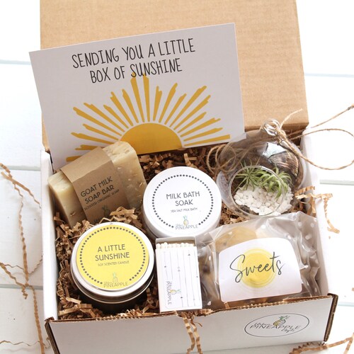 Sunshine Gift Box Brighten Your Day Gift Box Thinking of | Etsy