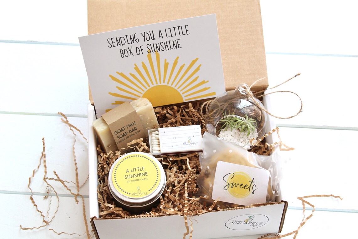 Sunshine Gift Box Brighten Your Day Gift Box Thinking of | Etsy