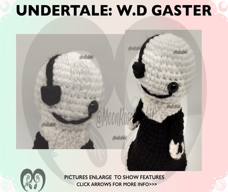 Undertale W.D. Gaster Amigurumi Undertale Plush Undertale - Etsy