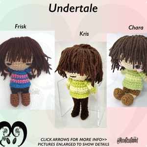 Undertale Amigurumi Set, Handmade Crochet Plush - Etsy