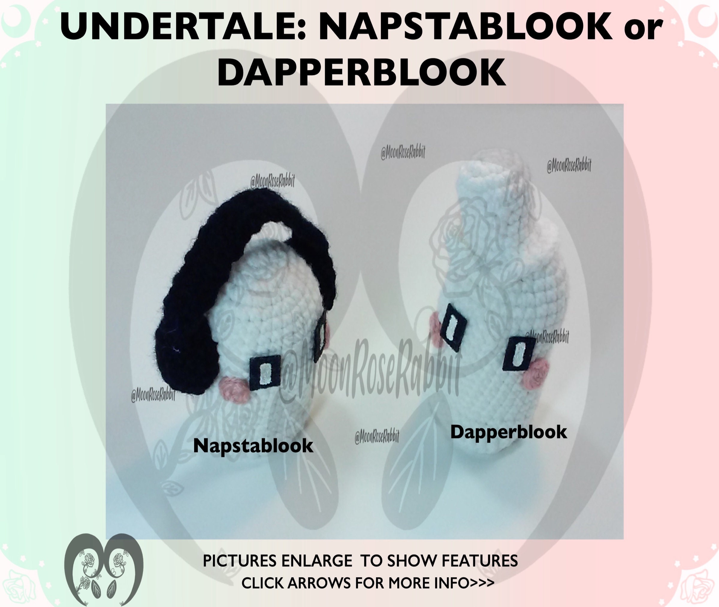 Undertale Napstablook Undertale Amigurumi Undertale Made to - Etsy