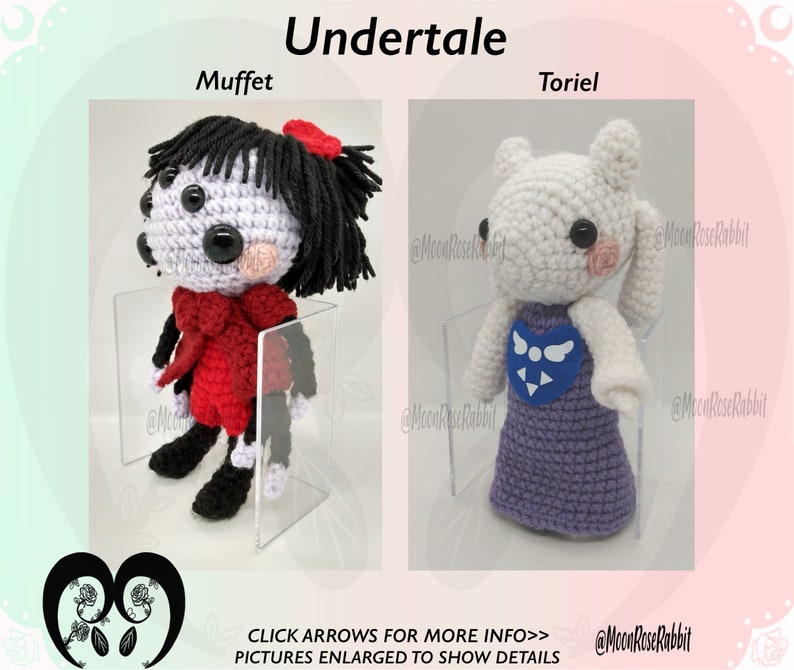 Undertale Amigurumi Set, Handmade Crochet Plush - Etsy