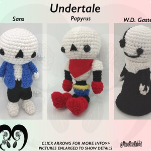 Undertale Amigurumi Set, Handmade Crochet Plush - Etsy