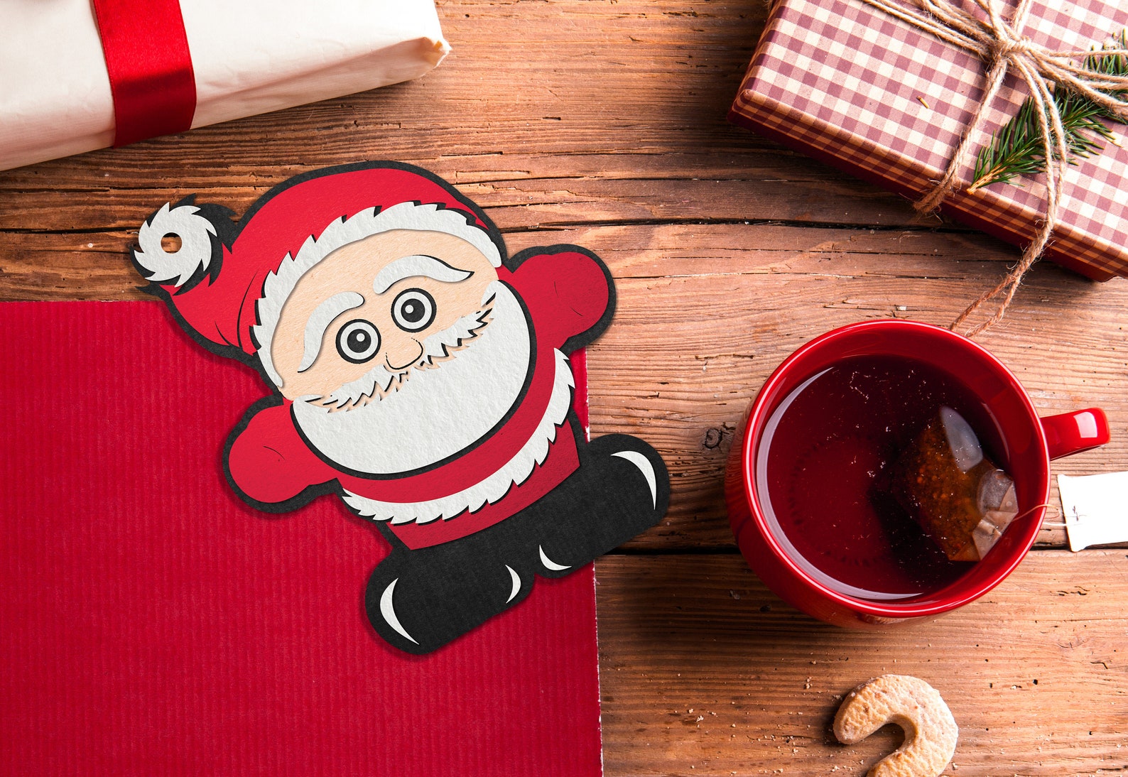 Santa Clause Layered Svg, Santa Clipart, Santa Svg, Santa Cricut, Santa ...